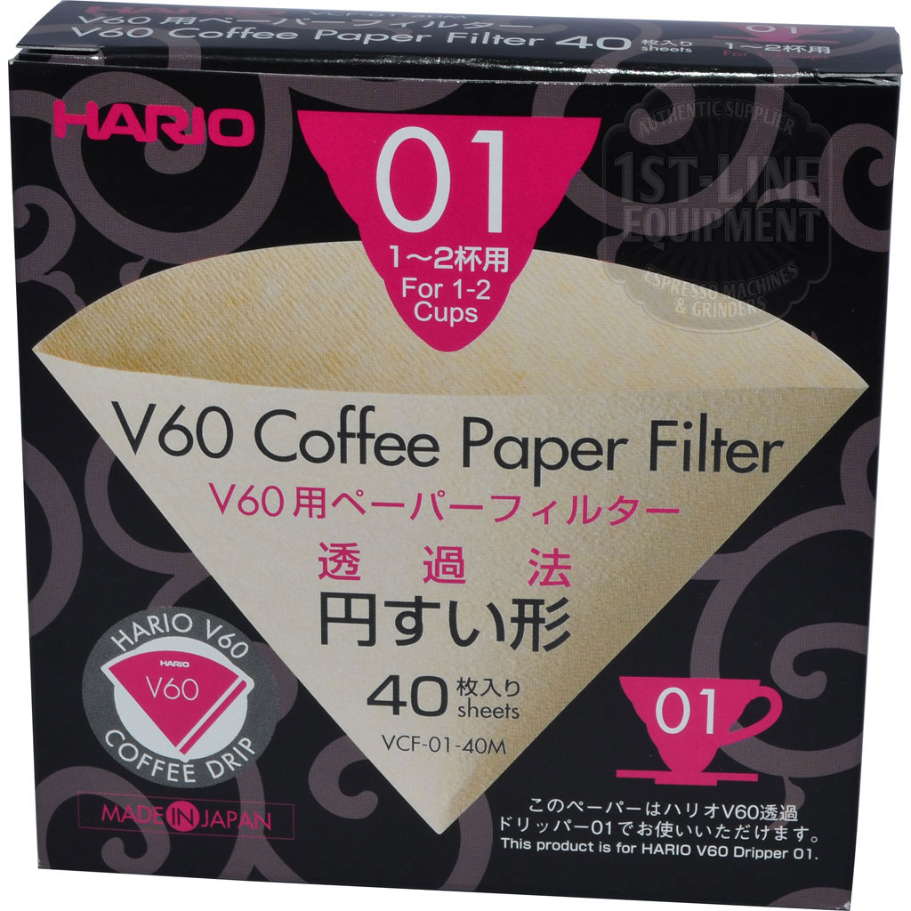 Hario V60 01 Misarashi Paper Filters - 40 count - 1st-line Equipment