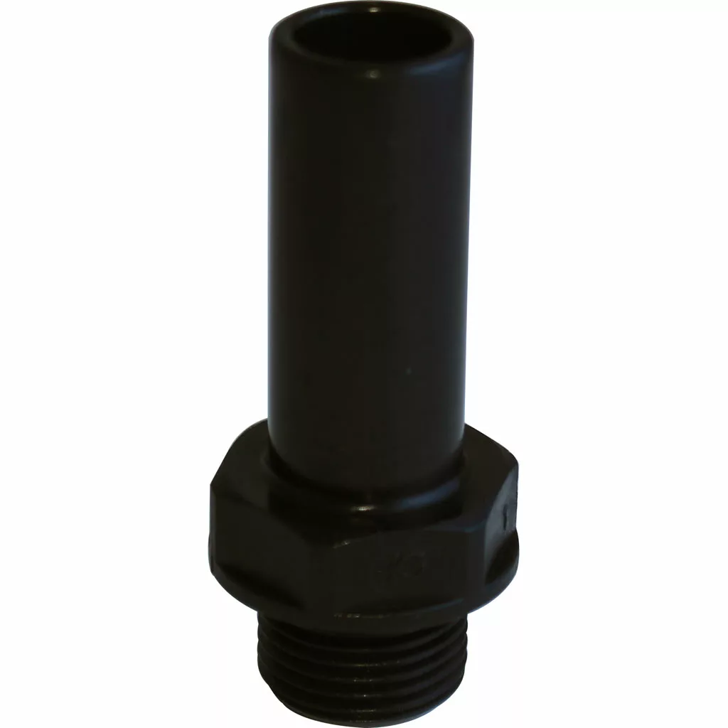 JG Stem Adapter 15mm Stem x 3/8" BSPP Male thread Black Acetal | 1st ...