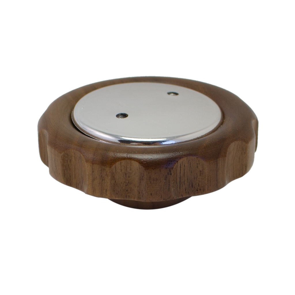 1st-line Walnut Steam Valve Knob with Chrome Plug for E61 Espresso ...