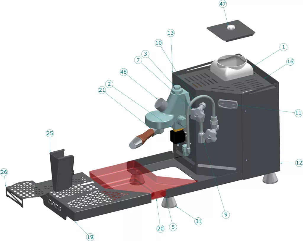 Minima Parts Diagram | 1st-line Equipment, LLC