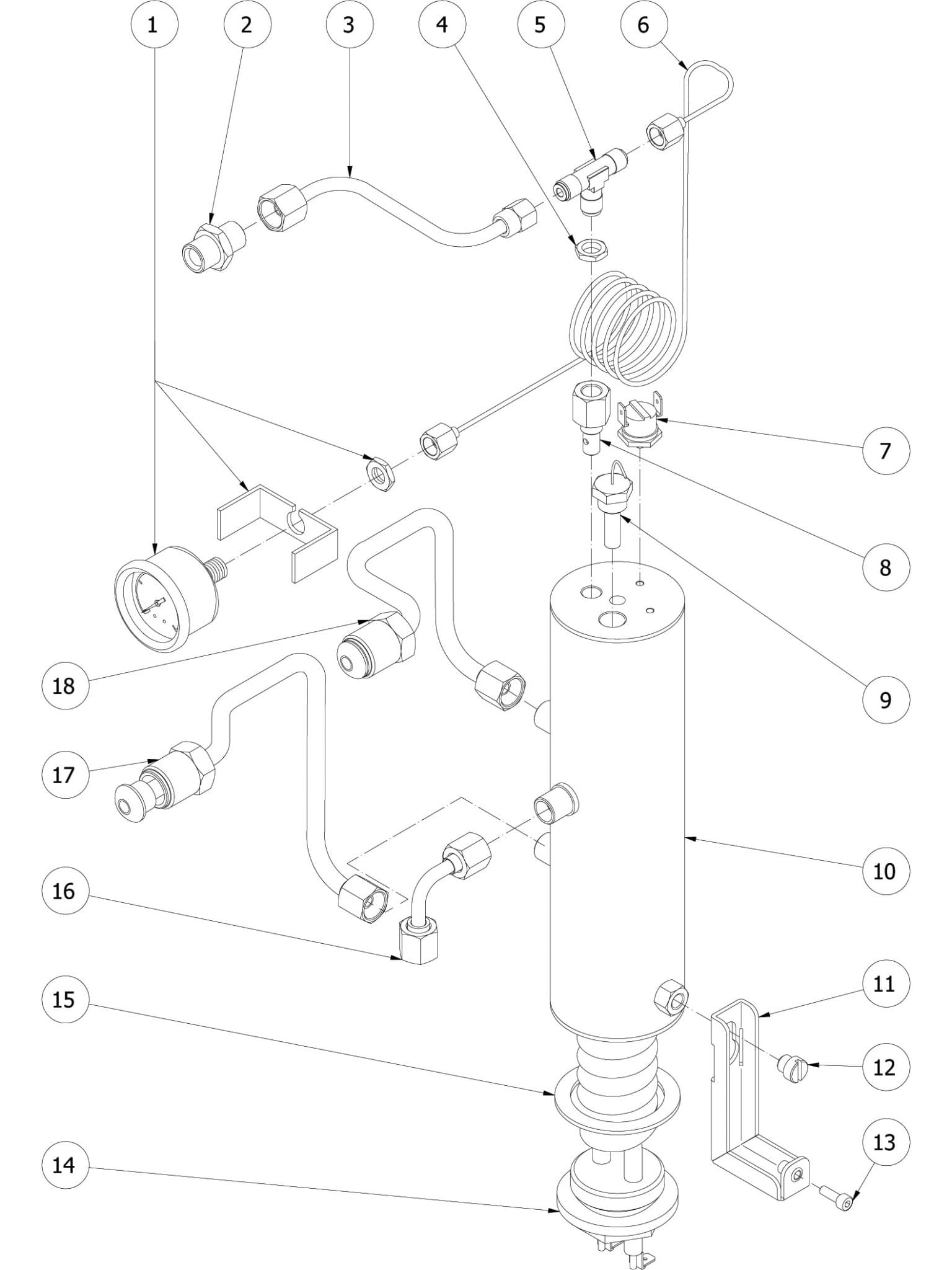 Parts Diagram - Bezzera Unica | 1st-line.com