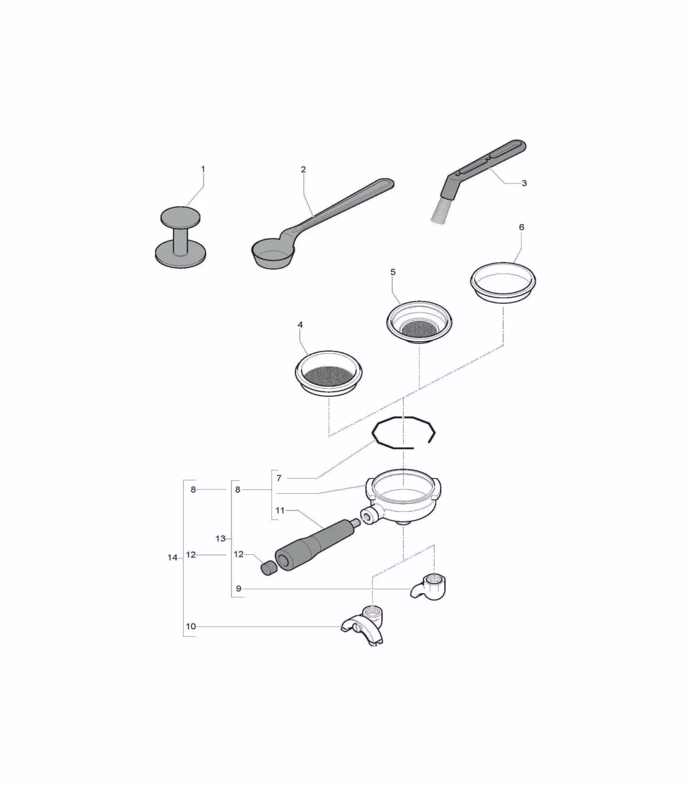 Parts Diagram - ECM Barista - 1st-line Equipment, LLC