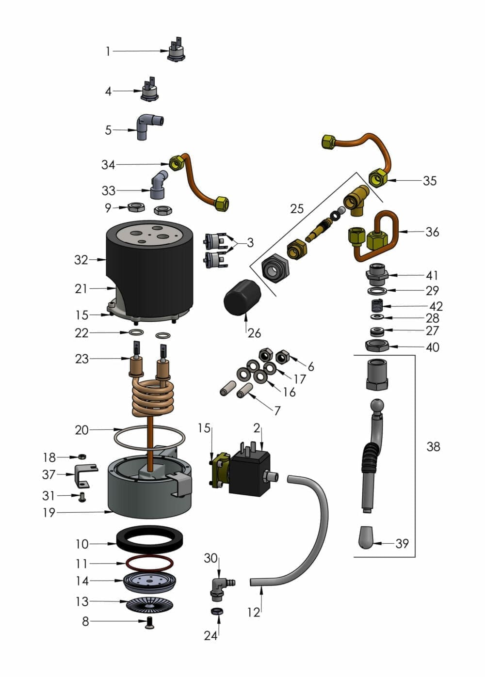 Parts Diagram - ECM Casa V | 1st-line Equipment, LLC