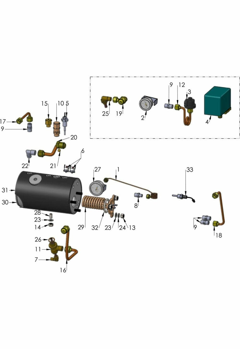 Parts Diagram - ECM Technika V Profi PID | 1st-line Equipment, LLC