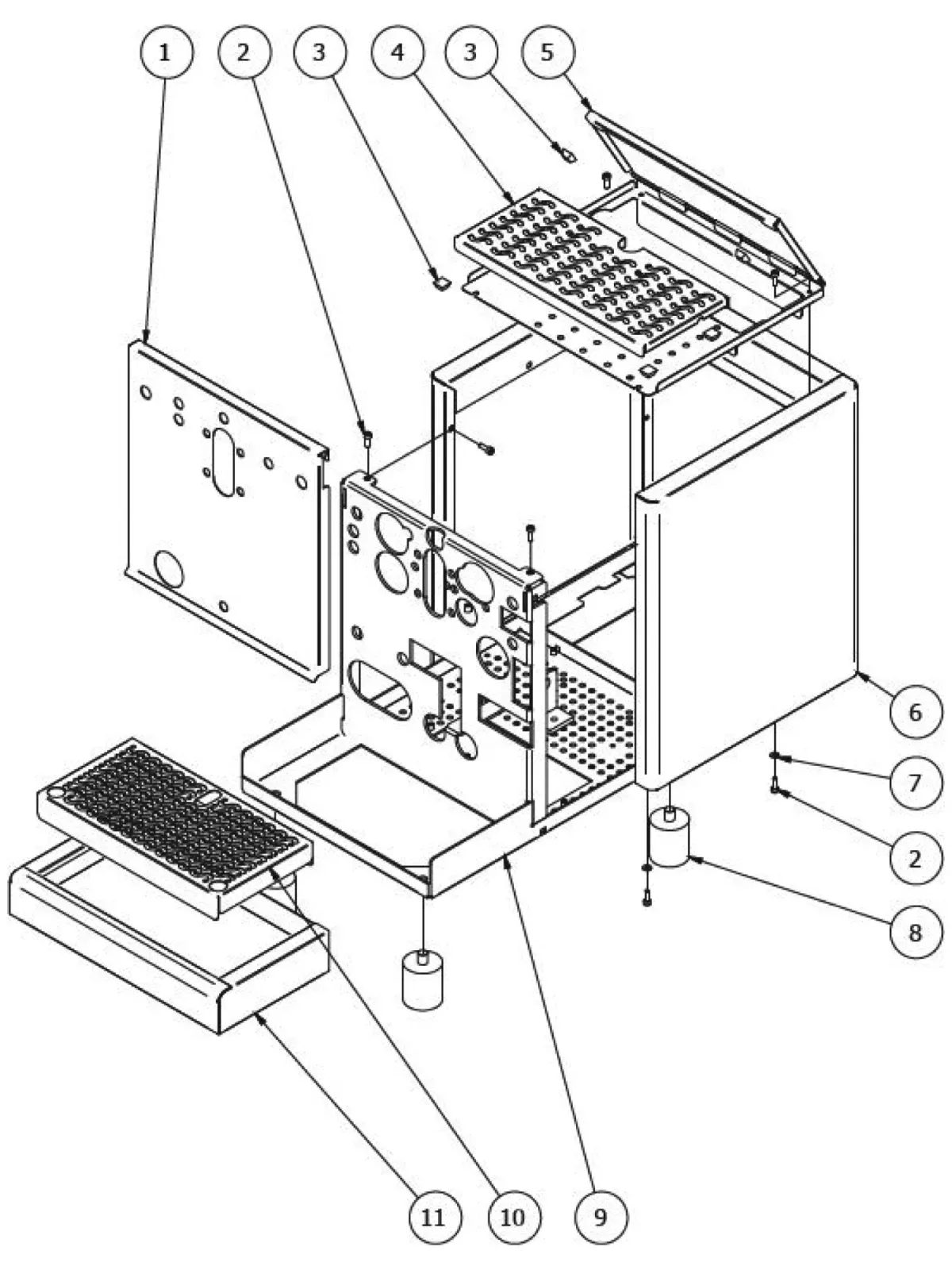 Parts Diagram - Bezzera Strega | 1st-line Equipment, LLC