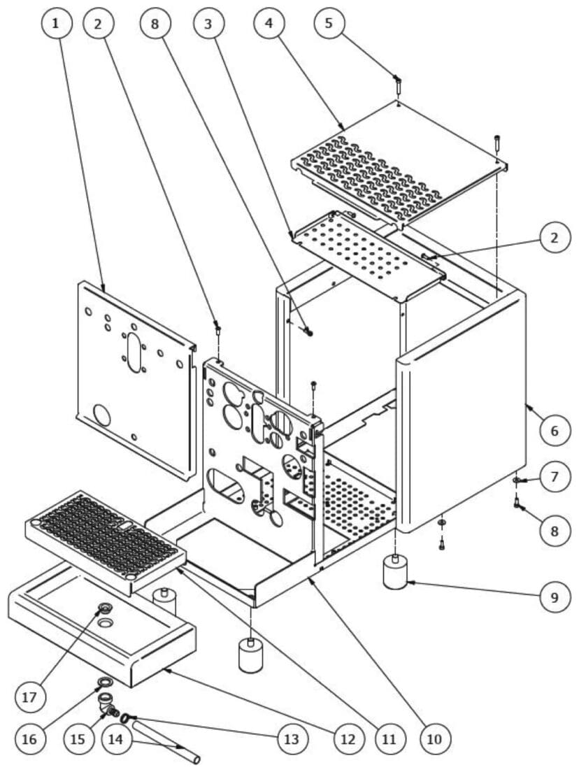 Parts Diagram - Bezzera Strega | 1st-line.com
