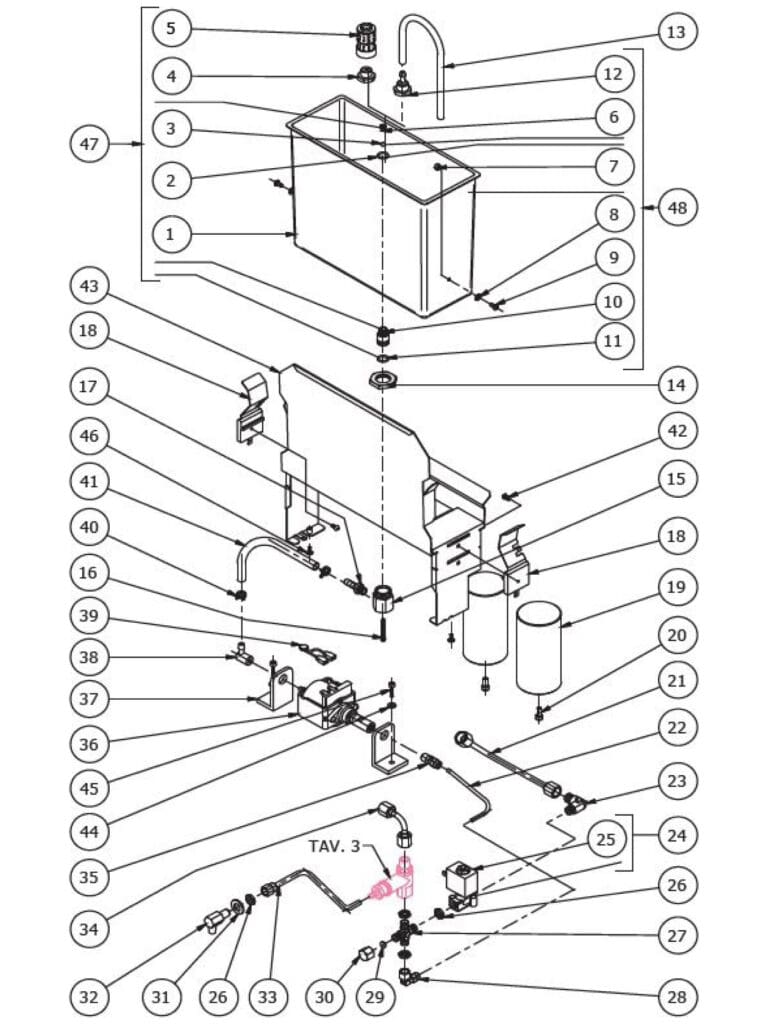 Parts Diagram - Bezzera Strega | 1st-line Equipment, LLC