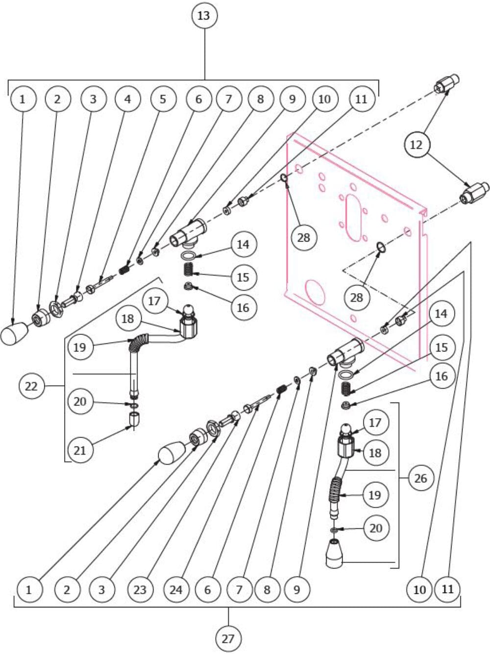 Parts Diagram - Bezzera Strega | 1st-line.com