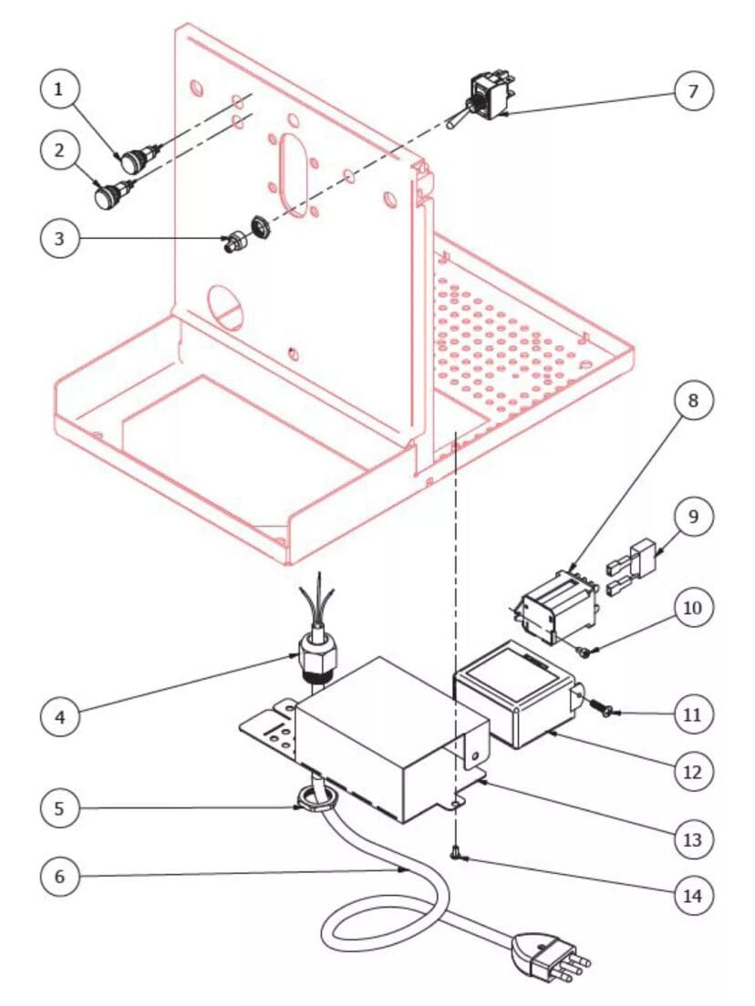 Parts Diagram - Bezzera Strega | 1st-line Equipment, LLC