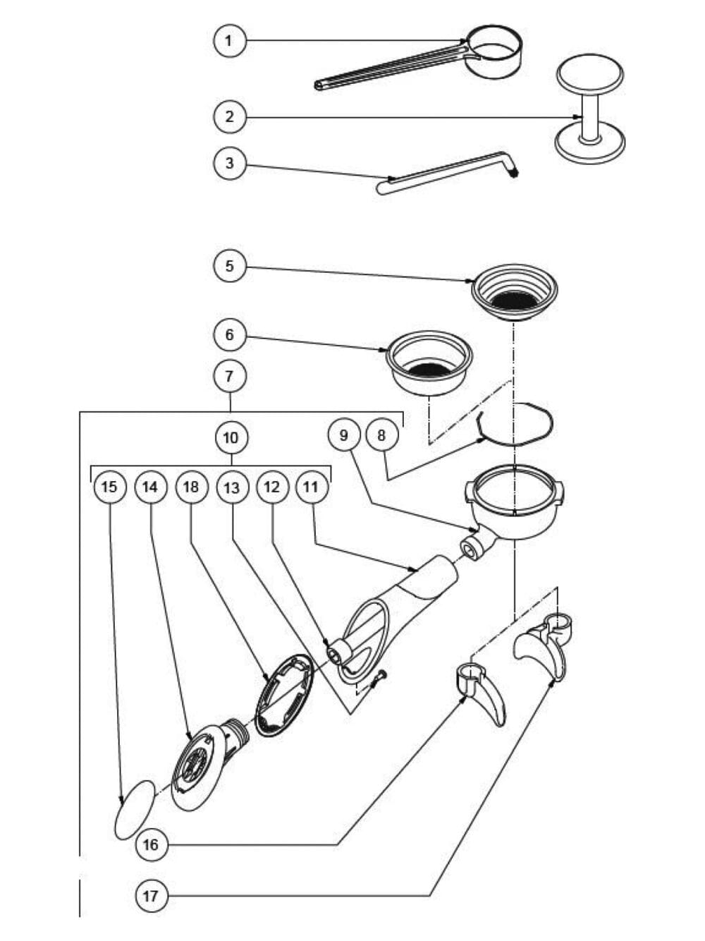 Parts Diagram - Bezzera Strega - 1st-line Equipment, LLC