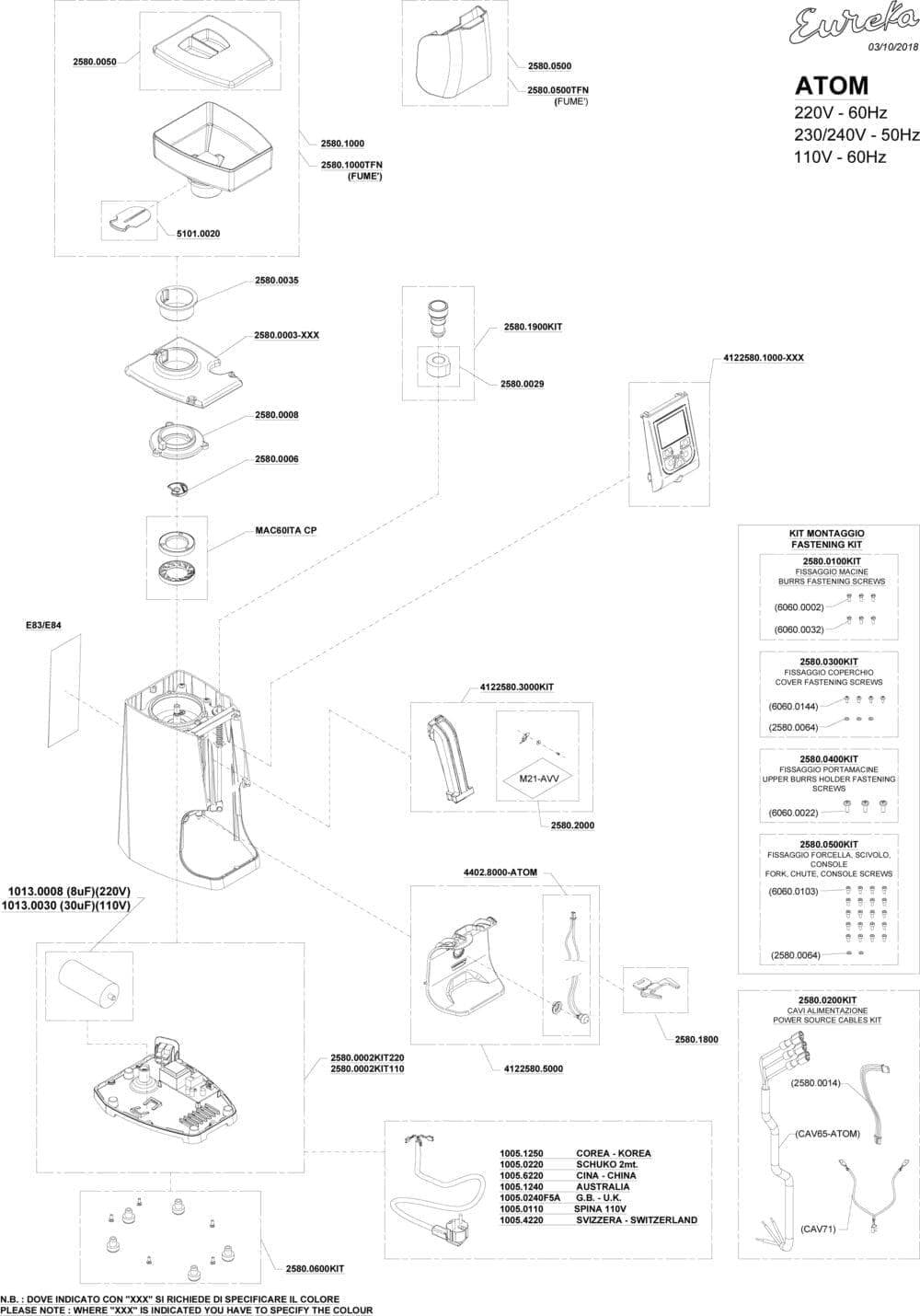 Eureka Atom 60 Parts Diagram - 1st-line Equipment, LLC