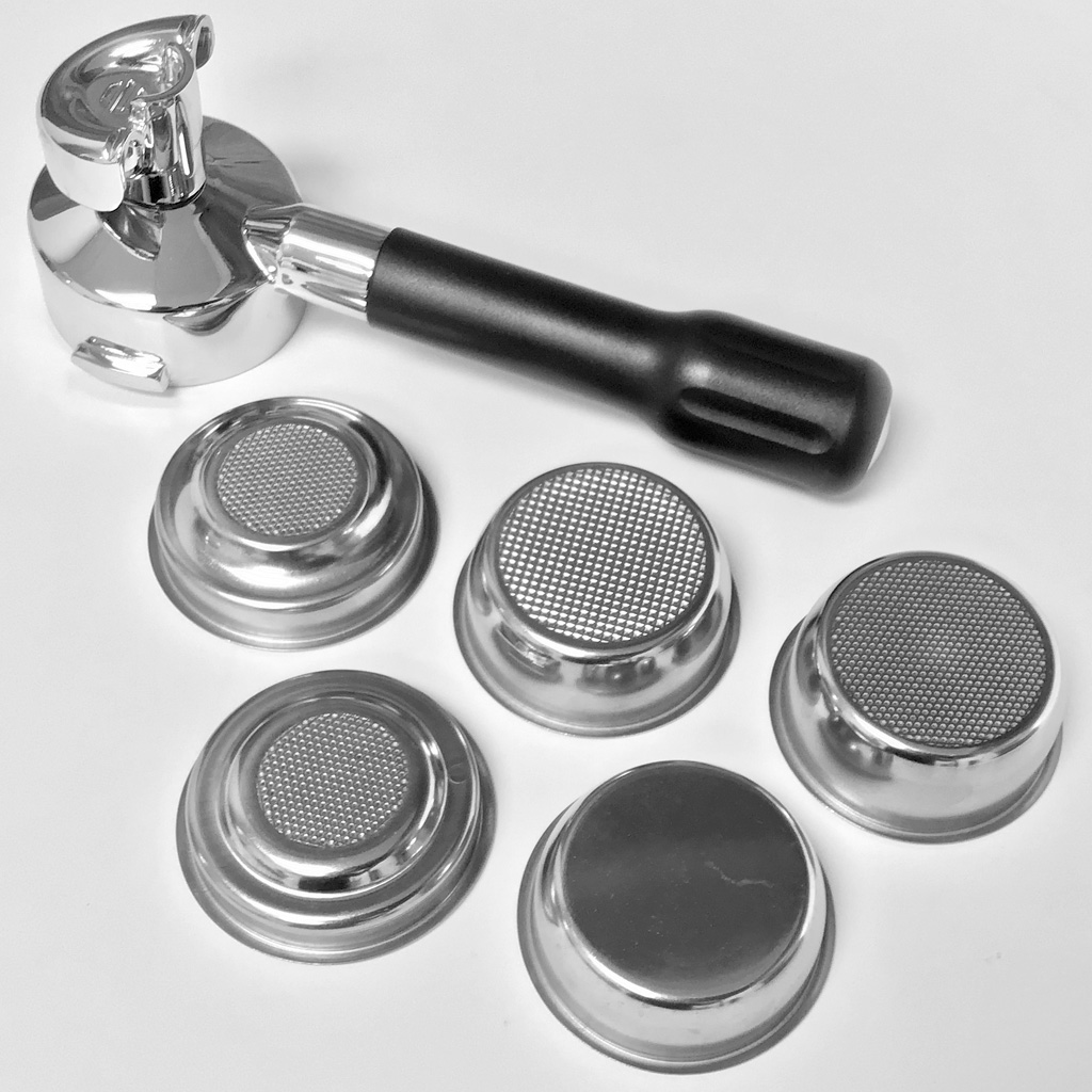 Lelit PLA572S 57 mm Coffee Slide Spout Black Handle Portafilter Kit