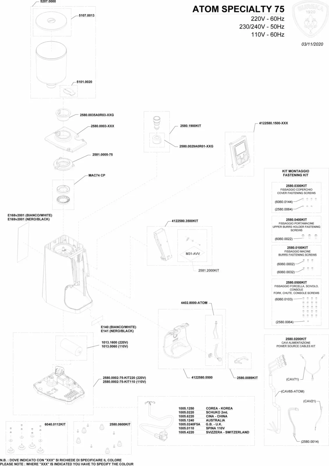 Eureka Atom Specialty 75 Parts Diagram | 1st-line Equipment, LLC