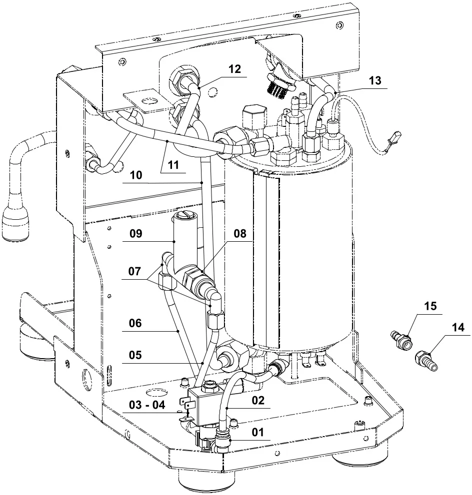 Parts Diagram - VBM Domobar Junior HX | 1st-line.com