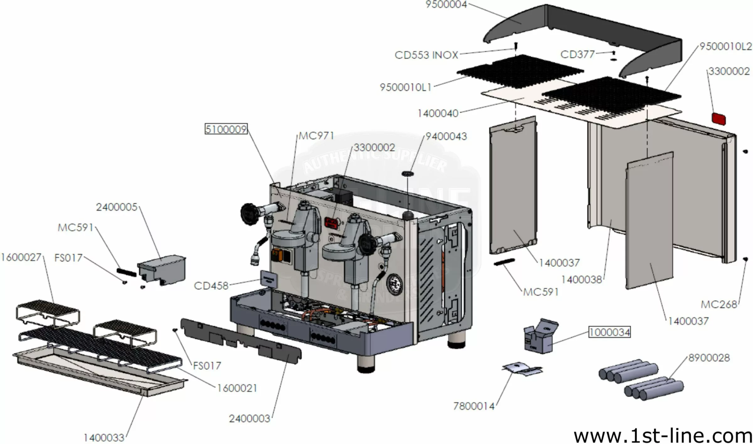 Parts Diagram - Lelit PL2SVH Giulietta | 1st-line.com