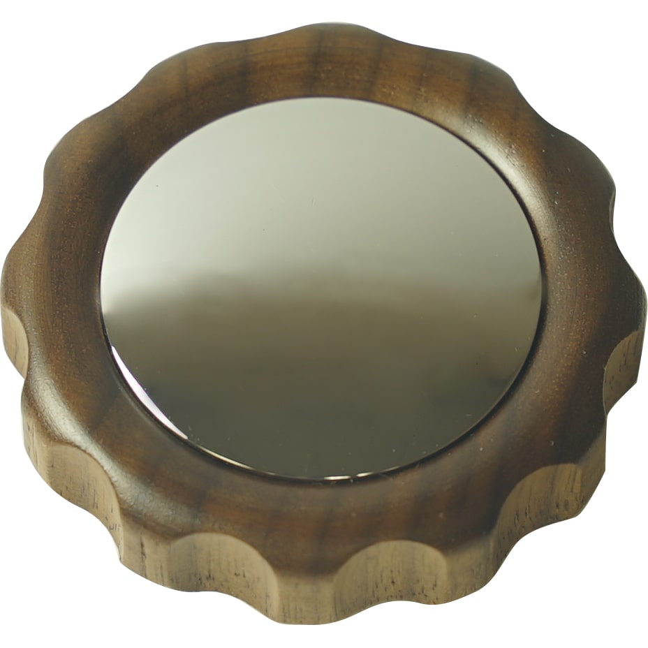 1st-line Walnut Steam/Hot Water Knob w/ Chrome Brass Plug - 1st-line