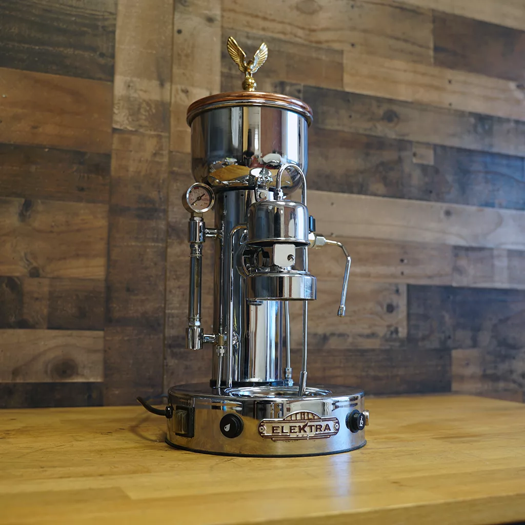 SIDEWALK SALE - Elektra SXC Microcasa Semiautomatica Chrome Espresso ...