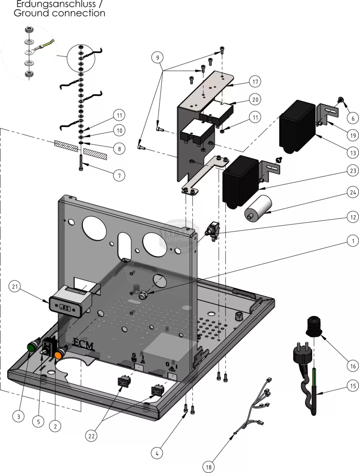 Parts Diagram - ECM Synchronika | 1st-line.com